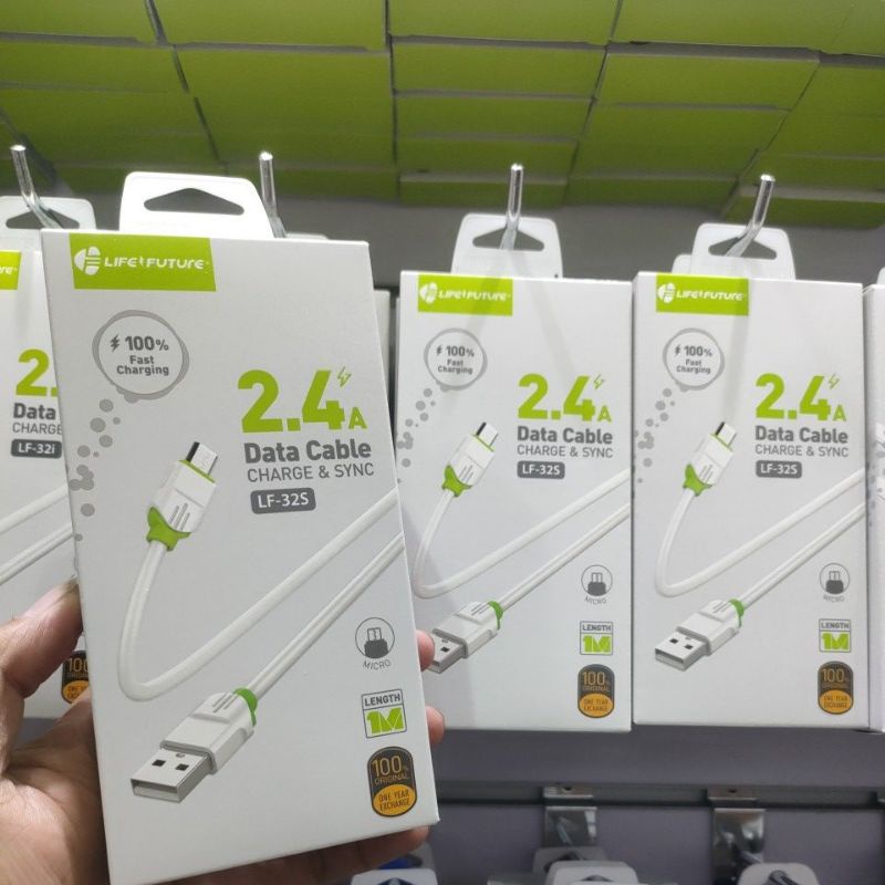 Jual KABEL DATA CHARGER FAST CHARGING DAN SYNC 2.4 A LF LIFE FUTURE ...