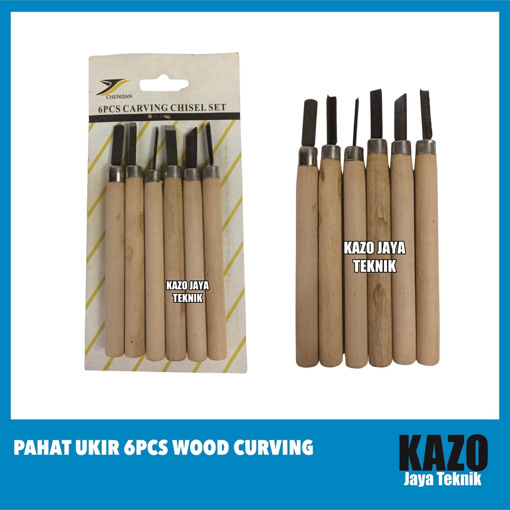 Jual Pahat Ukir 6 Pcs Wood Curving /Pahat Cukil Ukir Kayu | Shopee ...