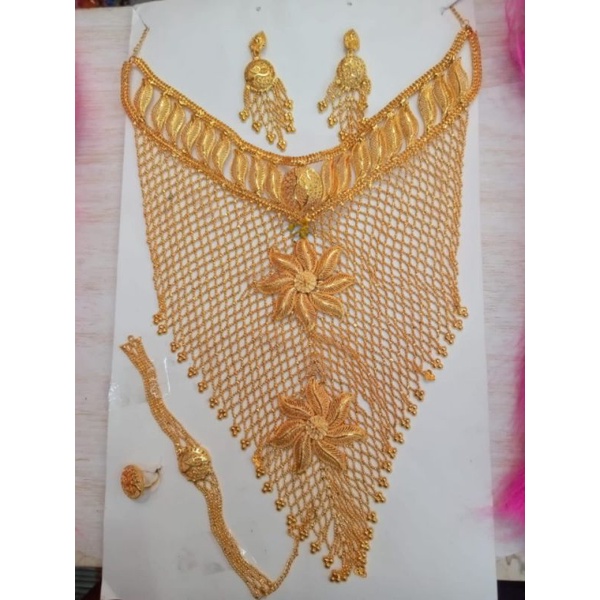 Jual Aksesoris India Emas Dubai Original Set Pesta Pernikahan Wedding ...