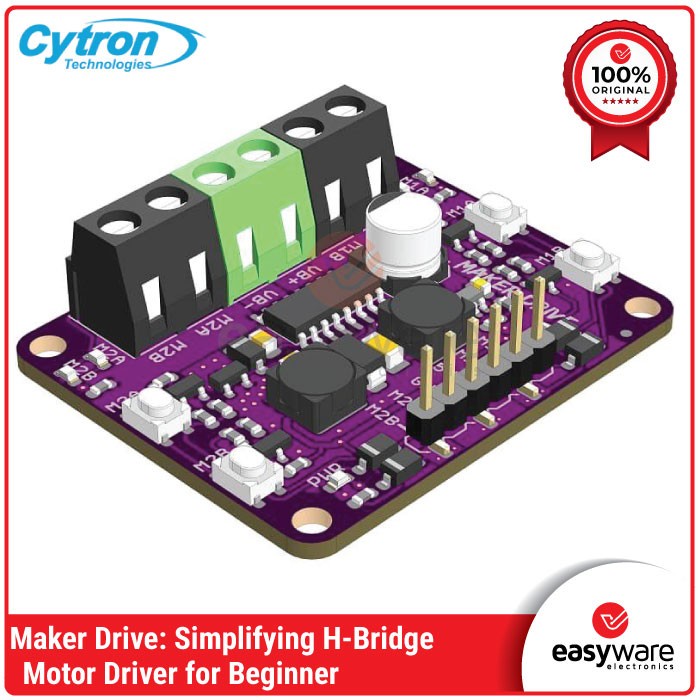 Jual Cytron Maker Drive : Simplifying H-Bridge Motor Driver for ...