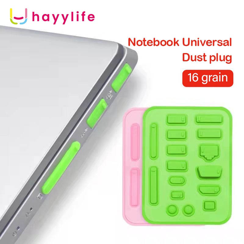 Jual HAYYLIFE Penutup Port Laptop Anti Debu Universal 16 Pcs Set USB ...