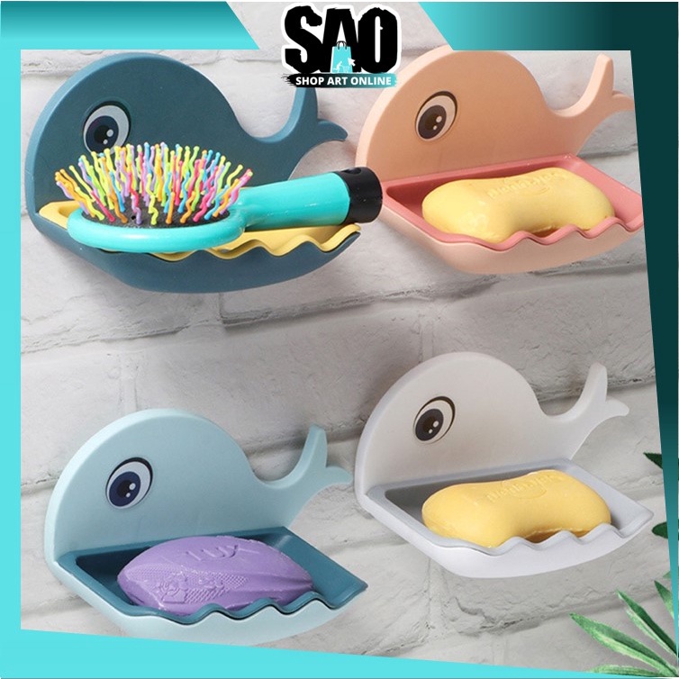 Jual SAO - H5600 Rak Sabun Kamar Mandi Tempel / Wadah Sabun Model Ikan ...