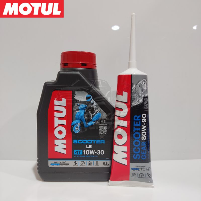 Jual MOTUL PAKET OLI MATIC SCOOTER LE 10W30 800ML+ MOTUL SCOOTER GEAR ...