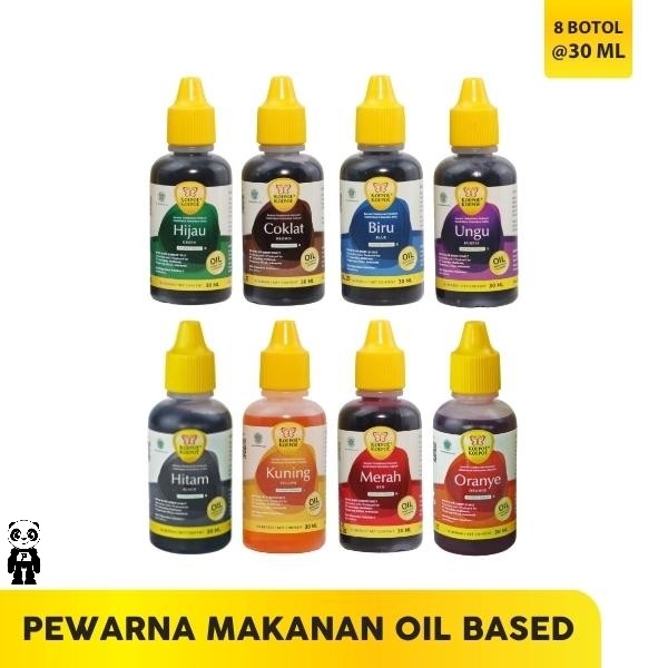 Jual Koepoe Koepoe Pewarna Makanan Oil Based 30ml Biru Merah Hijau ...
