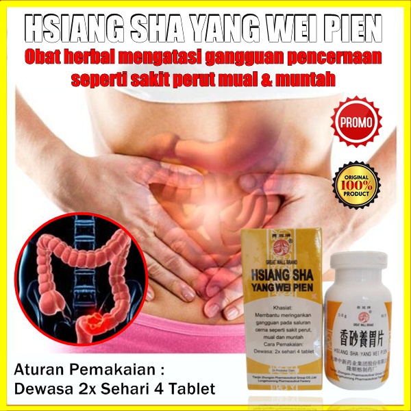 Jual hsiang sha yang wei pien obat gangguan pencernaan lambung maag akut | Shopee Indonesia