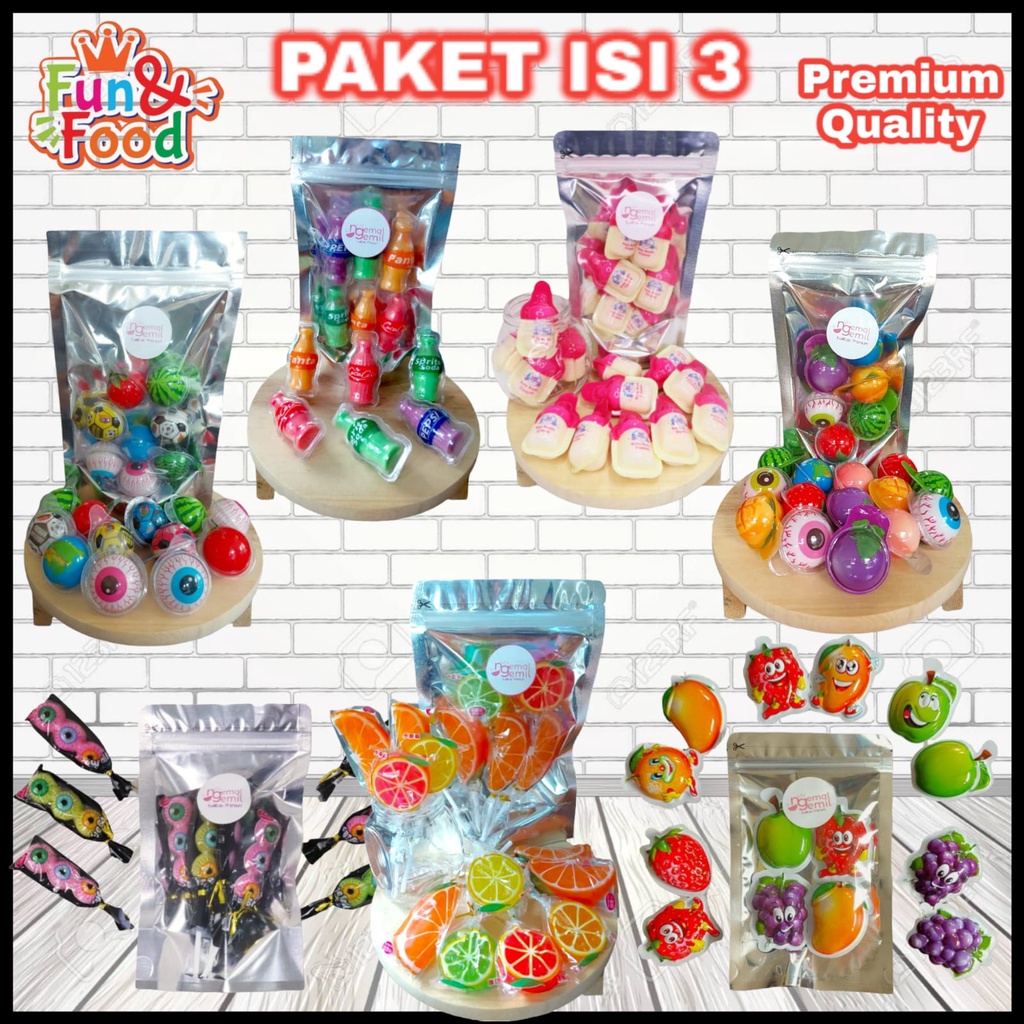 Jual Permen Viral PAKET 49RB ISI 3 | PAKET MURAH PERMEN JELLY VIRAL ...