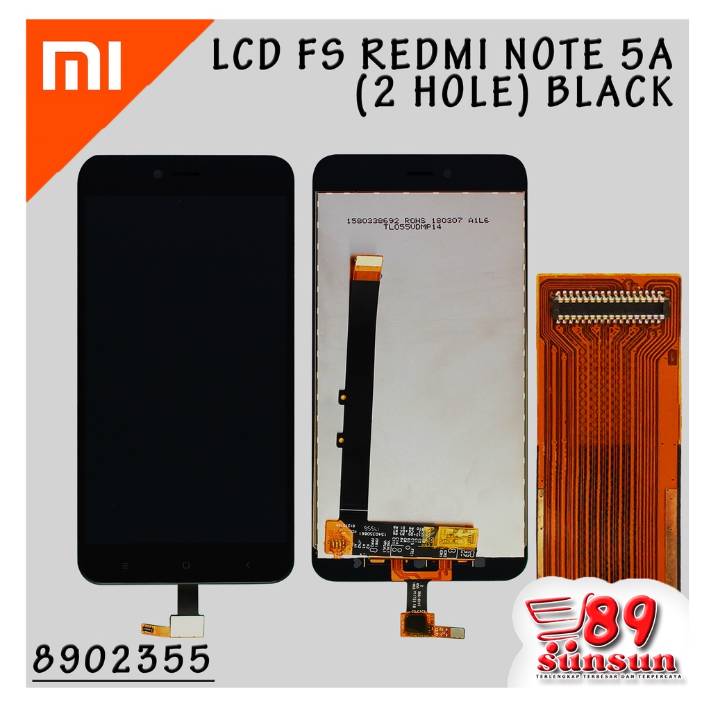 Jual LCD FULLSET REDMI NOTE 5A (2 HOLE) BLACK | Shopee Indonesia