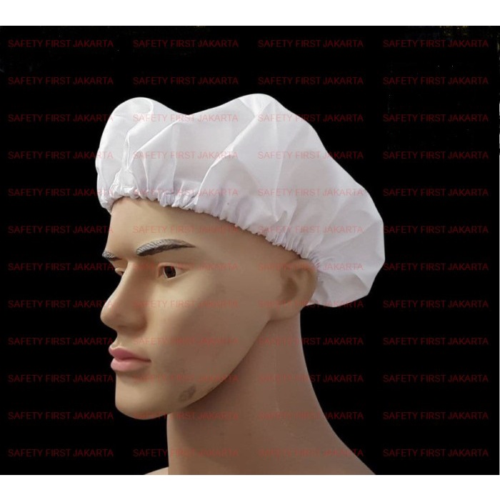 Jual Hairnet Kain / Penutup Kepala Kain / Topi Kain / Mobcap Kain/ Hair ...