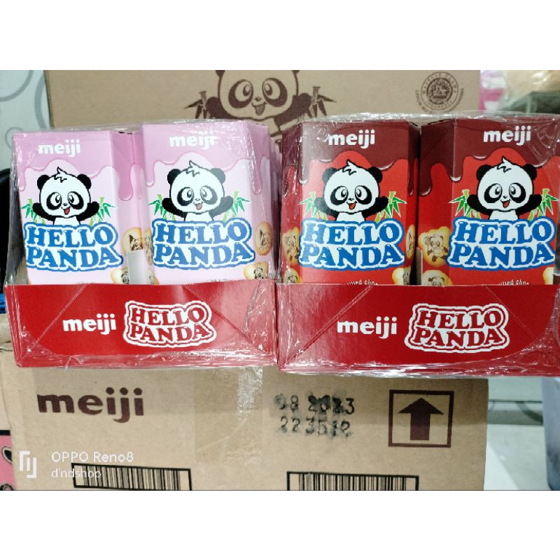 Jual hello panda rasa strawberry dan coklat ed 2023 @45gr | Shopee ...