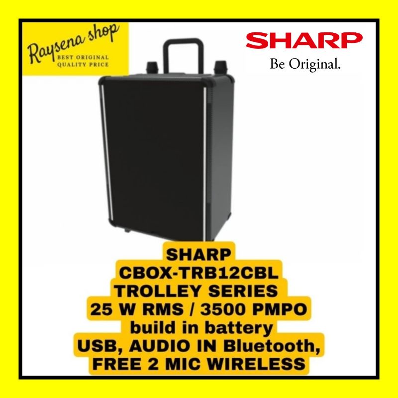 Jual SHARP CBOX TRB12CBL Speaker bluetooth karaoke | Shopee Indonesia