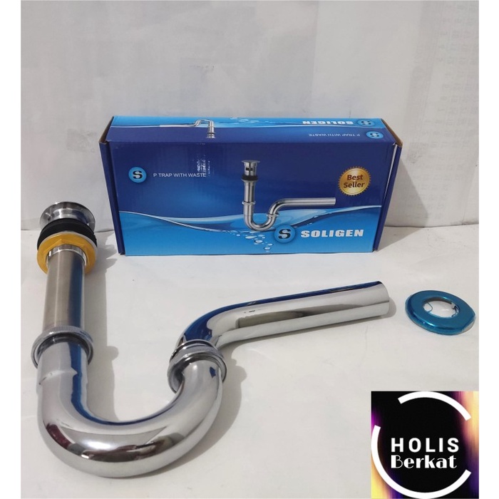 Jual Sifon Angsa Pencet On Off / Sifon Pembuangan Air Wastafel SOLIGEN ...