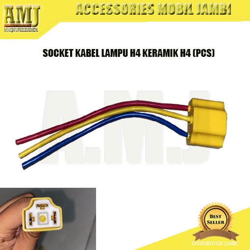 Jual SOCKET KABEL LAMPU H4 KERAMIK (PCS) | Shopee Indonesia