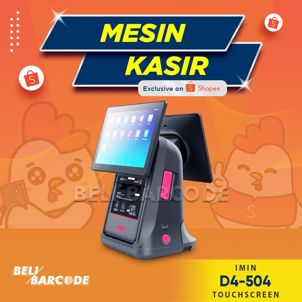 Jual Mesin Kasir Android POS iMin D4 504 All in One | Shopee Indonesia