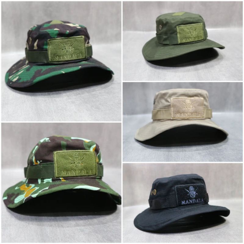 Jual Topi Rimba Tactical Premium / Topi RImba Brimob / Topi Rimba TNI ...