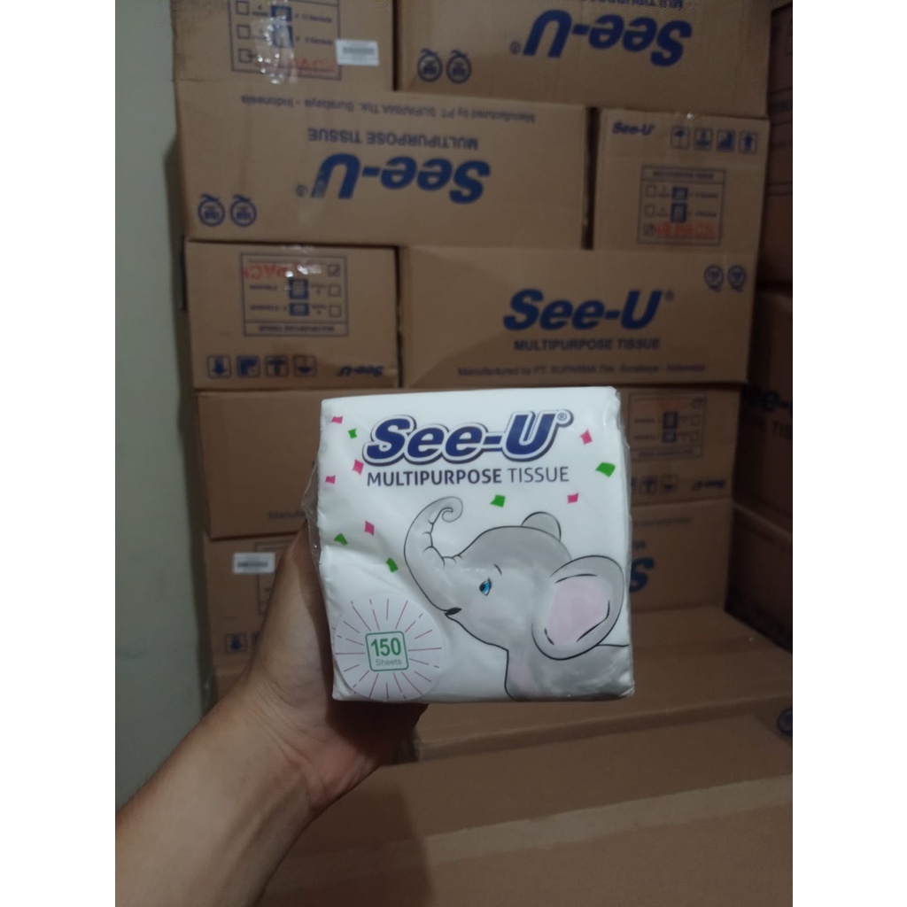 Jual Tissue See-U Multipurpose Pop up Gajah 1 karton | Shopee Indonesia