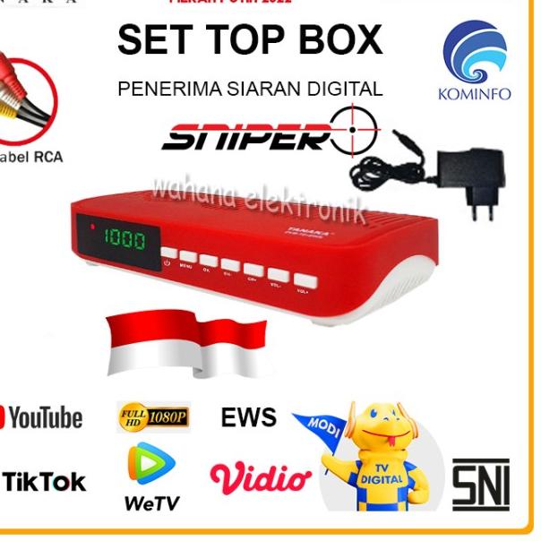 Jual TANAKA SNIPER SET TOP BOX STB DVB T2 TV DIGITAL RECEIVER DVB2IP ...