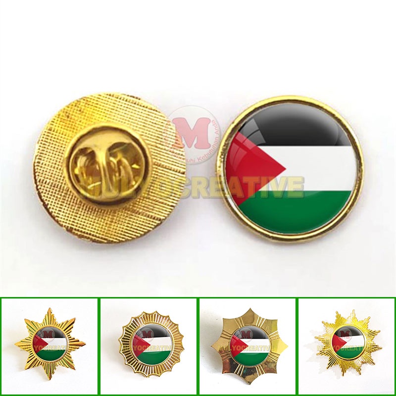 Jual Collar Pin Palestina Bendera All Model Bros Palestine Badge Flag ...