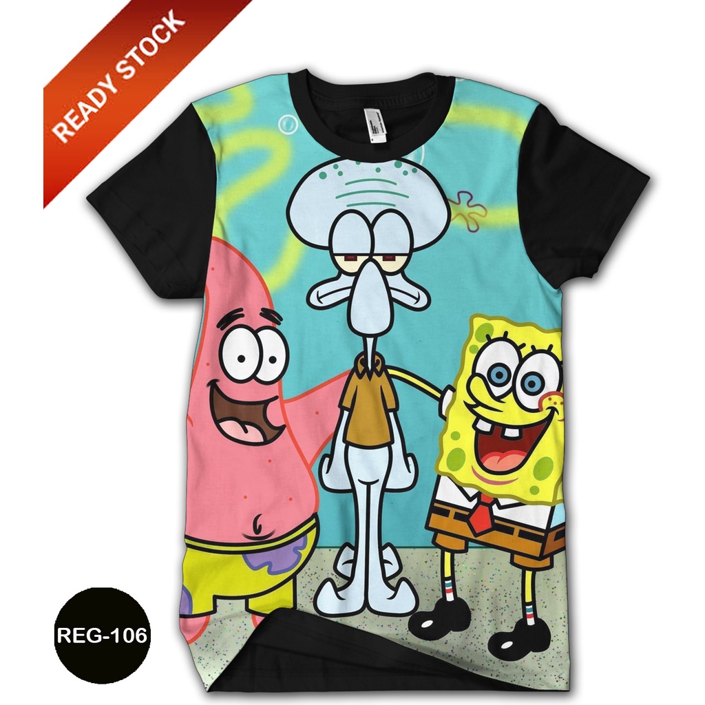 Jual Baju SpongeBob SquarePants Baju Anak dan Dewasa Spongebob Series ...