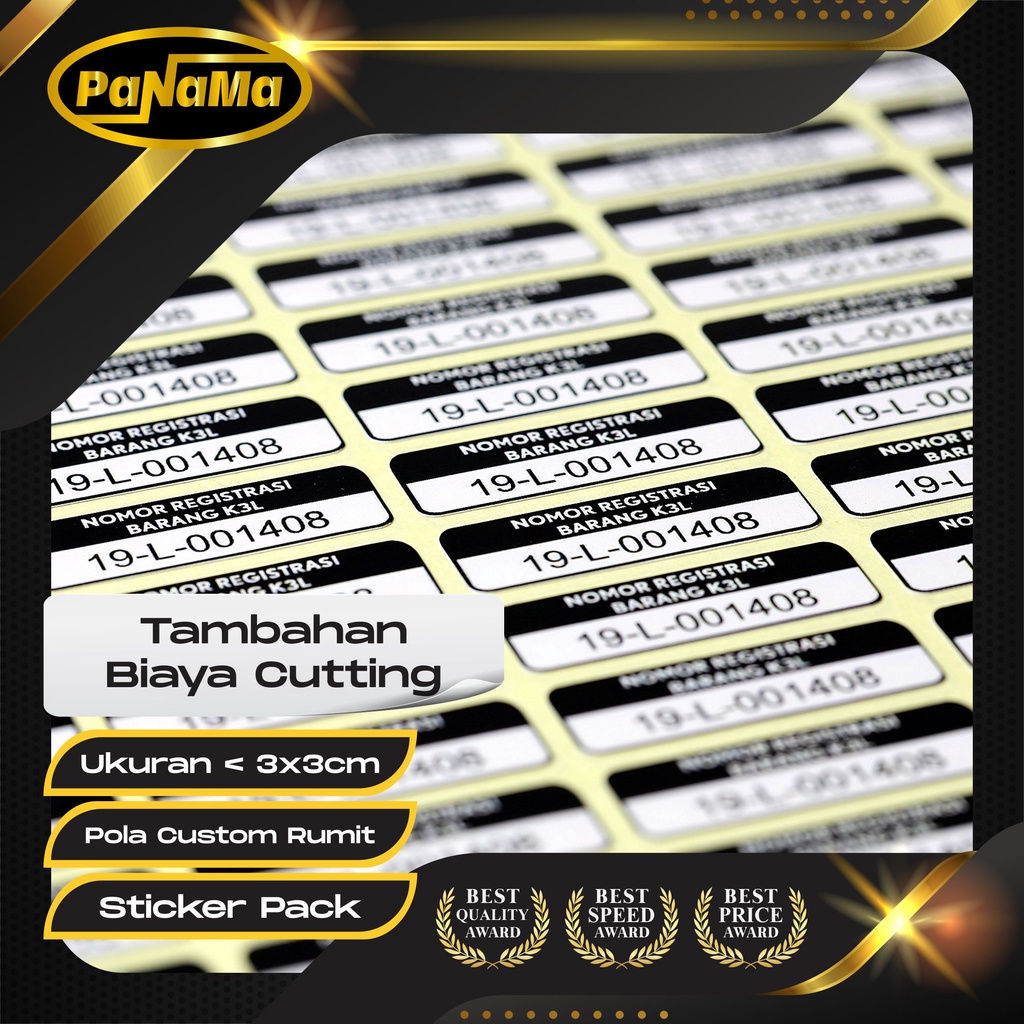 Jual Tambahan Biaya Print & Cut Sticker A3 Ukuran Kecil (Dibawah 3x3cm ...