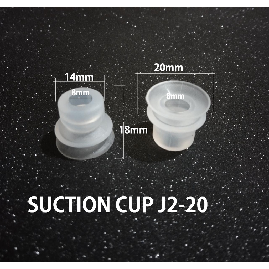 Jual SILICONE SUCTION CUP 20mm x 8mm x 18mm J2-20 SILIKON VACUM MESIN INDUSTRI TAHAN PANAS ...