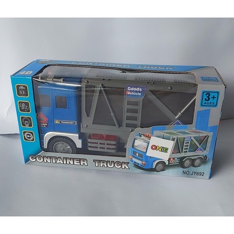 Jual Mainan Truk Kontainer Bisa Nyala Truck Container Bump n Go ...