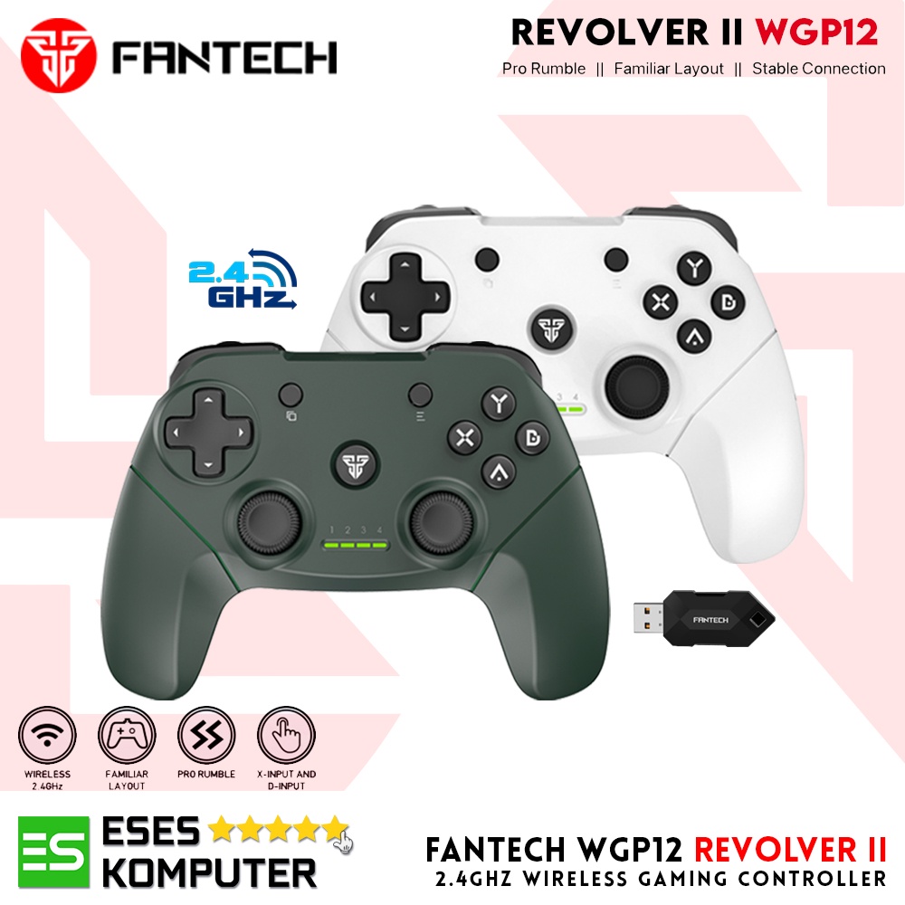 Jual Gamepad Fantech WGP12 Revolver II Wireless Controller | PC ...