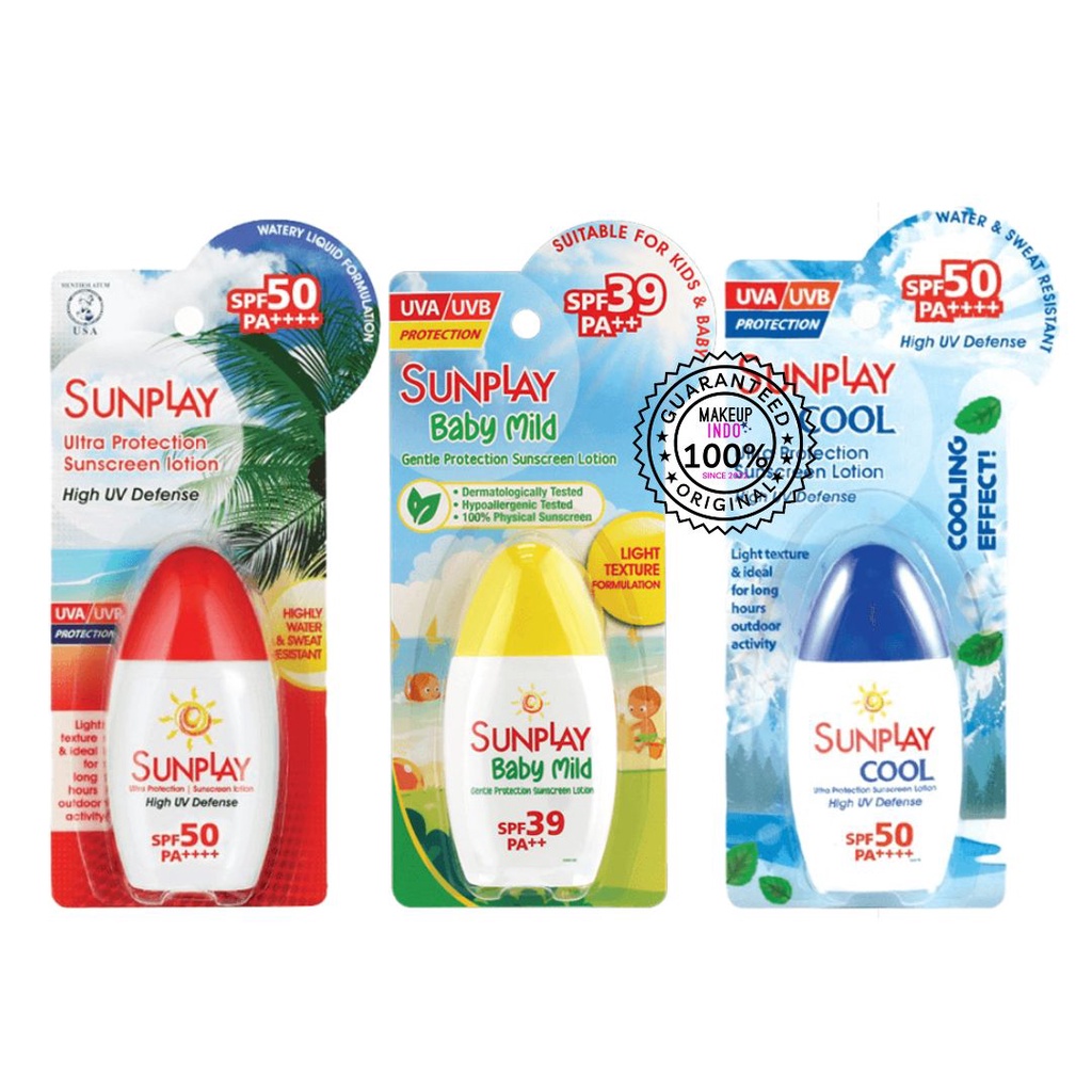 Jual SUNPLAY Cool Ultra Protect Sunscreen Lotion SPF101 PA++++ 30gr ...