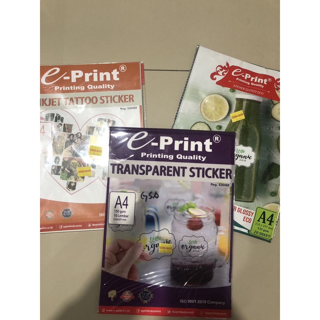 Jual kertas sticker print a4 | Shopee Indonesia