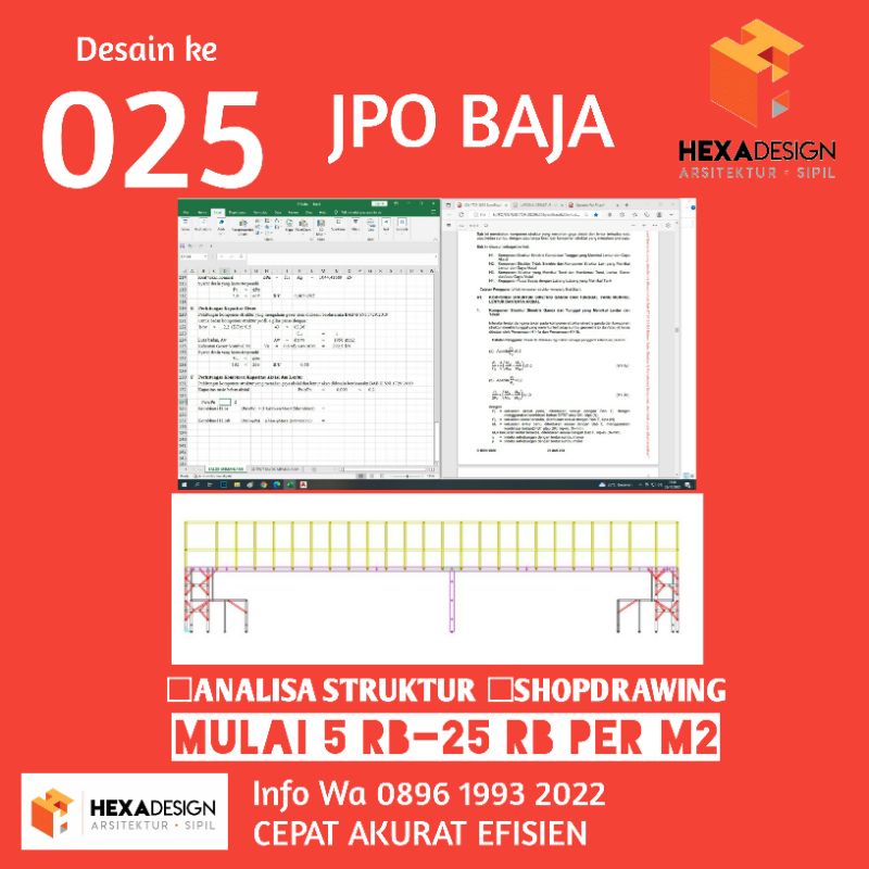 Jual Desain Struktur JPO | Shopee Indonesia