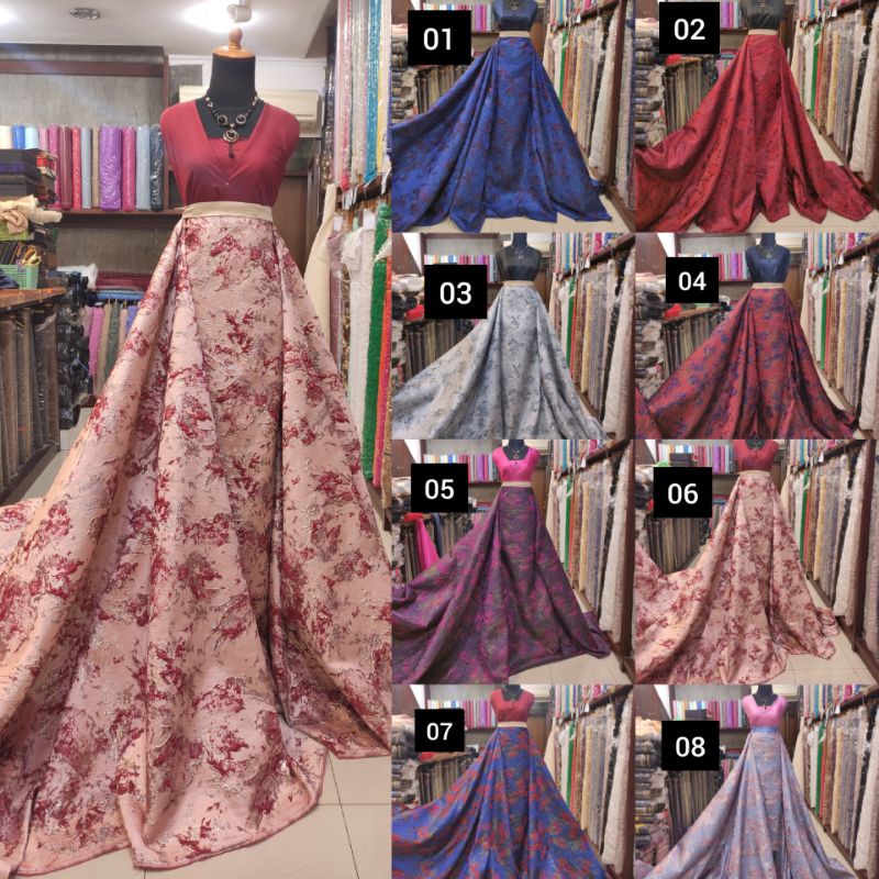 Jual Kain Jacquard Premium Emboss Impor Paris Abstrak NT22006 Varian ...