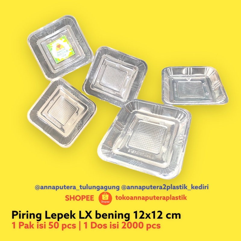 Jual Piring Lepek LX kotak 12x12cm CKP | Shopee Indonesia