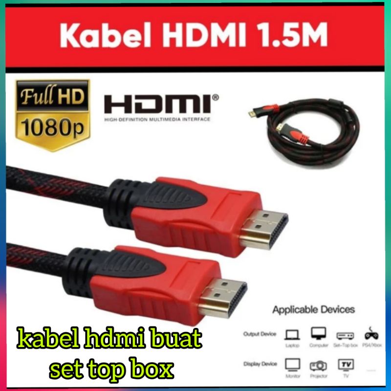 Jual KABEL HDMI SERAT JARING BUAT SET TOP BOX | SETOP BOX | STB KABEL ...