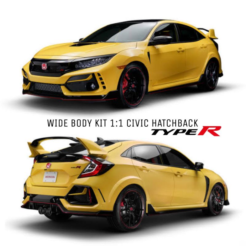 Jual WIDE BODY KIT TYPE R 1:1 FK8 - HONDA CIVIC HATCHBACK 2016-2021 ...