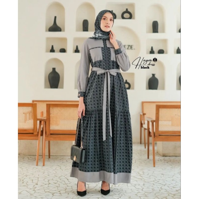 Jual Hayva Dress by Zalifa | Shopee Indonesia