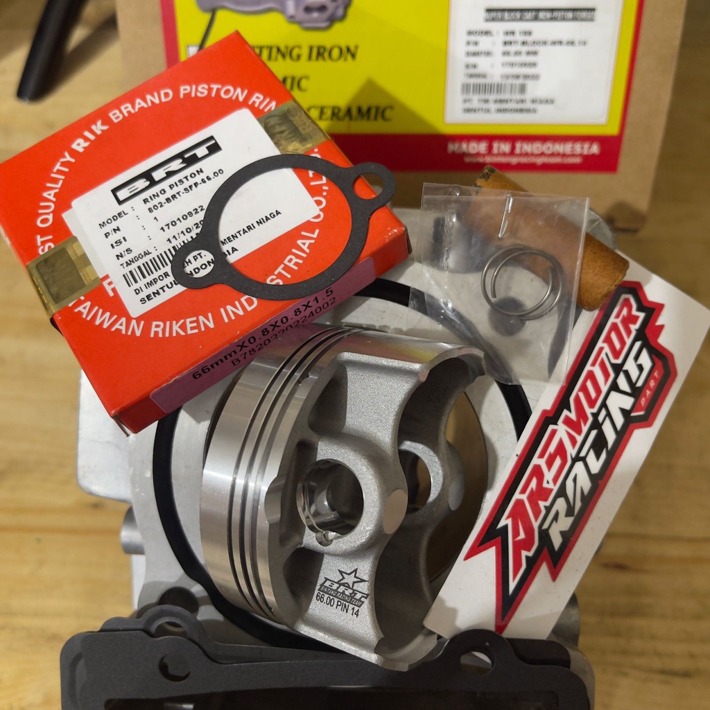 Jual BLOK PISTON BRT 70MM WR 155 R15 VVA XSR 155 SUPER CASTING DOUBLE ...
