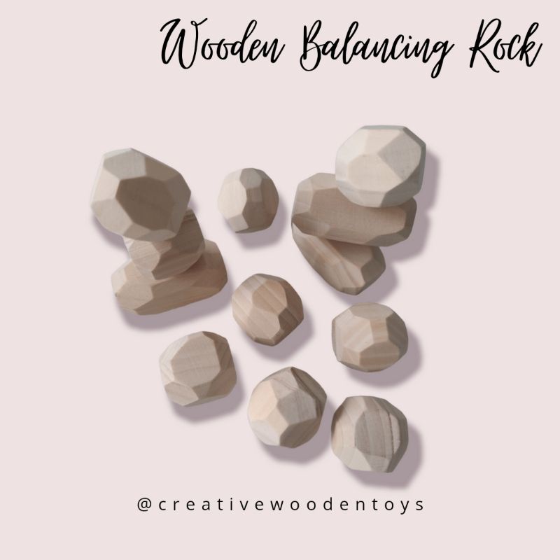 Jual Wooden Balancing Rock, Stacking kayu, Stacking stone, Wooden ...
