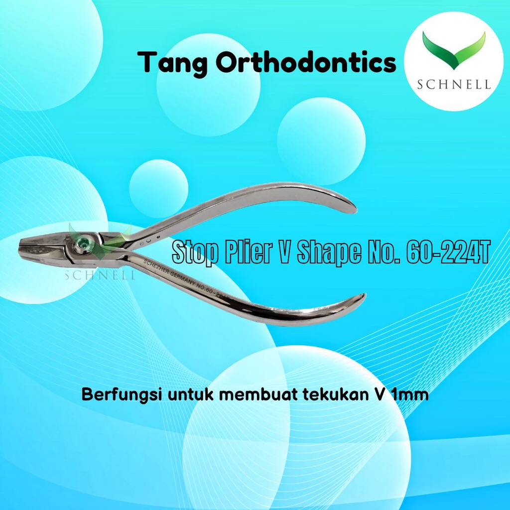 Jual Tang Ortho Stop Plier V Shape No. 60-224T Dental Instrument ...