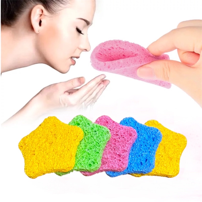Jual Organic Woodpulp Cotton - Facial Cleansing Sponge Sponge facial ...