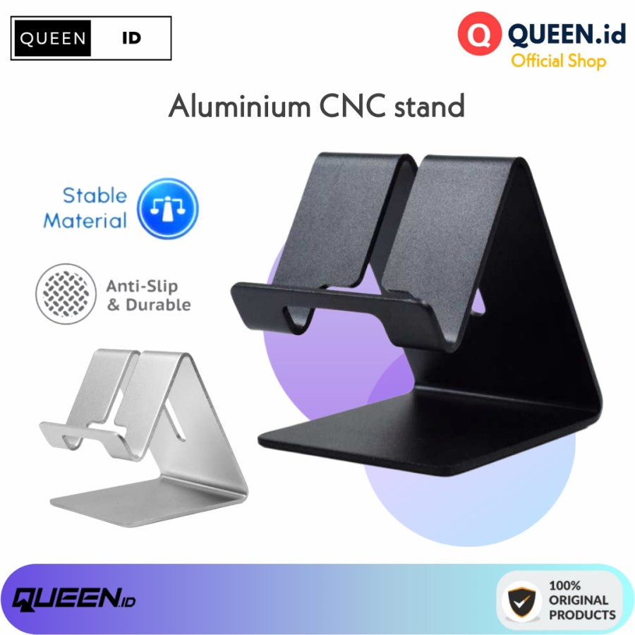 Jual Phone Tablet Stand Holder Aluminium / Stand Holder HP Tab ipad ...