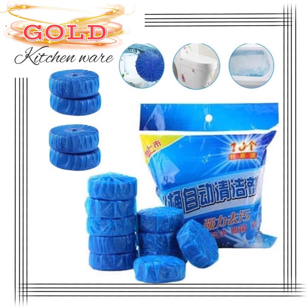 Jual G301 10pc Tablet Biru Pembersih Penyegar Pewangi Toilet WC Kloset ...