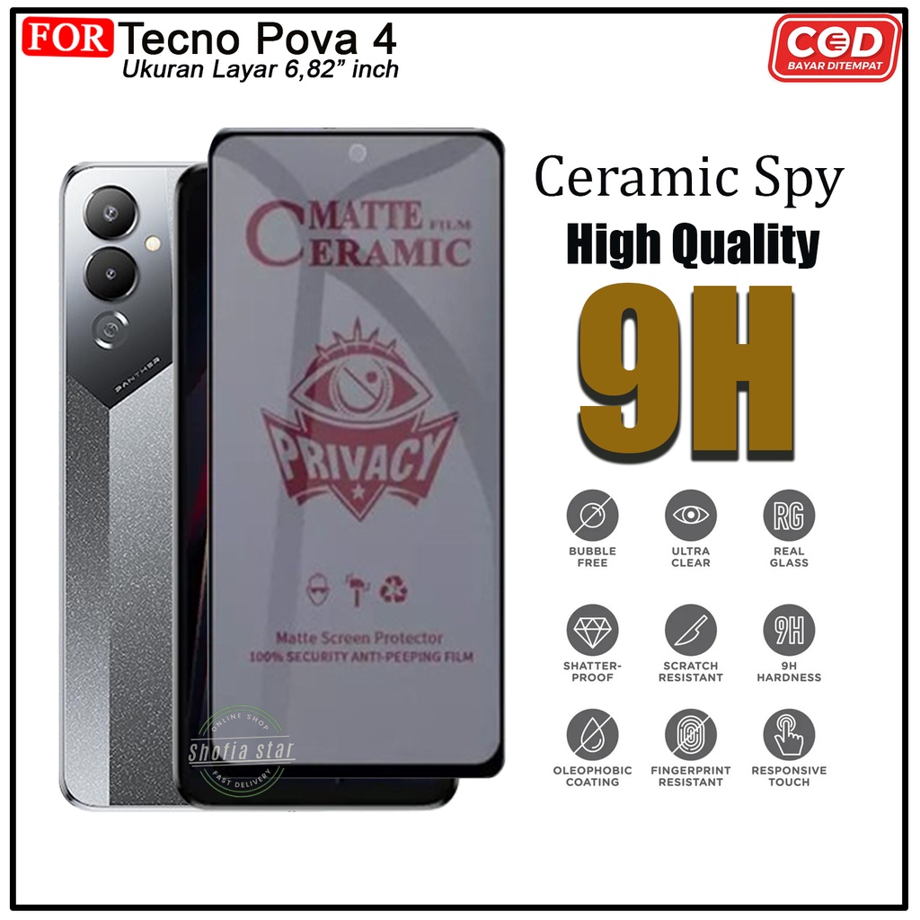 Jual PROMO Ceramic Privacy Matte Tecno Pova 4 Pova 4 Pro Neo 2 Pova 2 Pova 5 Pova Neo 3 Pova 3 ...