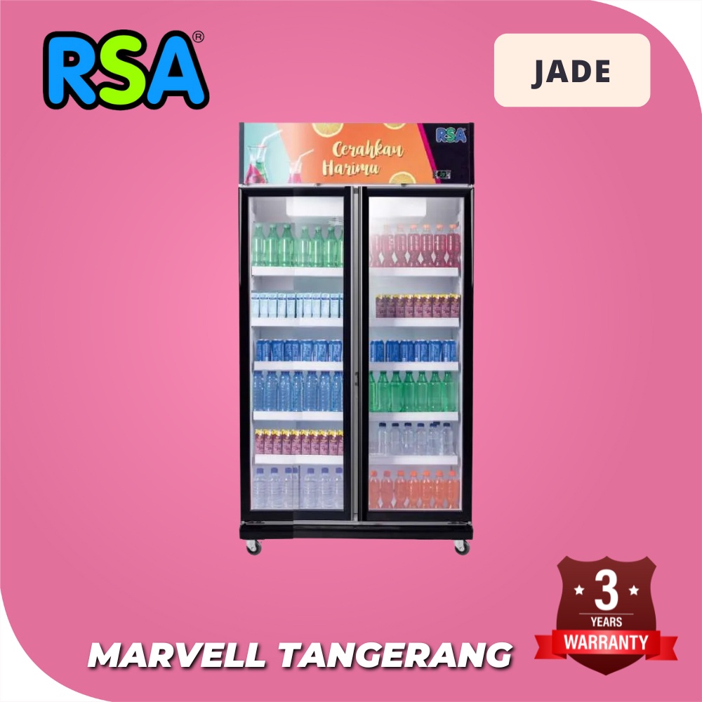 Jual Showcase Rsa Jade 2 Pintu Display Cooler 10 Rak Garansi Resmi ...