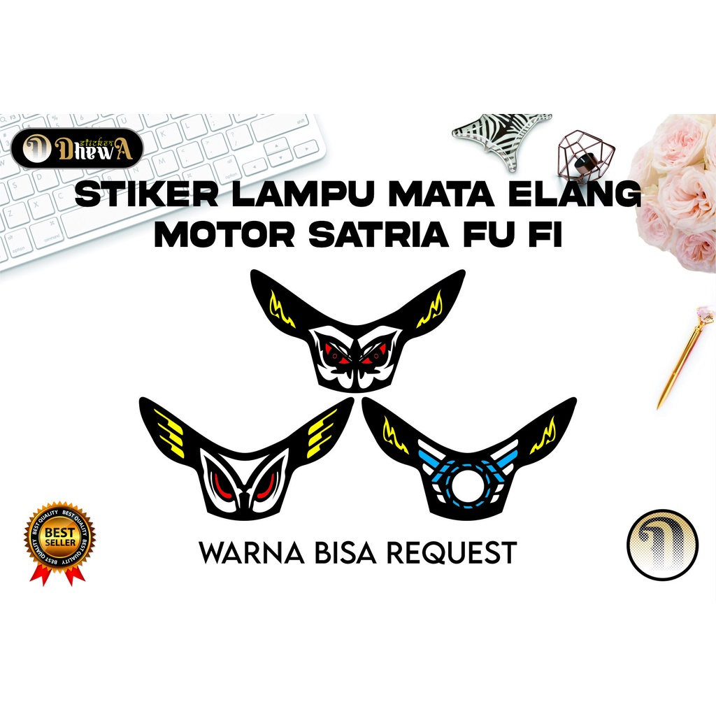 Jual Sticker Lampu Mata Elang Satria FU FI / Sticker Lampu Satria ...