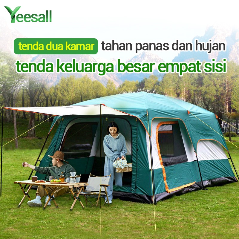 Jual New Tenda Camping Kapasitas Luas 5-8 Orang Lipat Portable ...