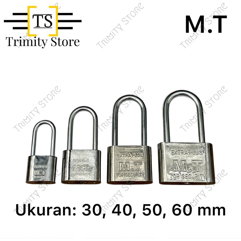 Jual Gembok Pintu / Gembok Pagar Leher Panjang Ukuran 30-60 mm Merk M.T ...