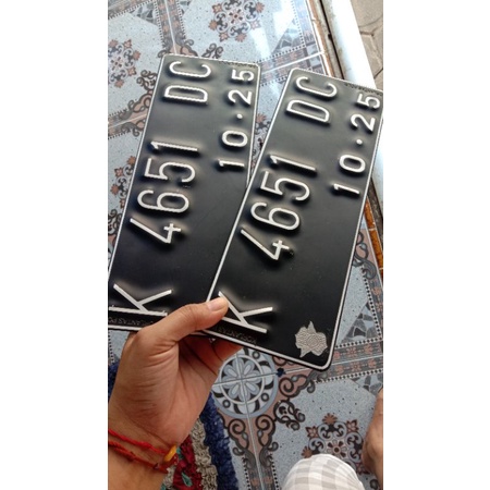 Jual plat nomor sepeda motor original baut tanam | Shopee Indonesia