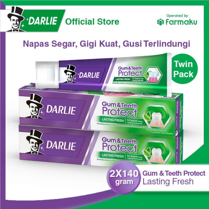 Jual DARLIE Pasta Gigi Gum & Teeth Protect Lasting Fresh 140g - (2 Pcs ...