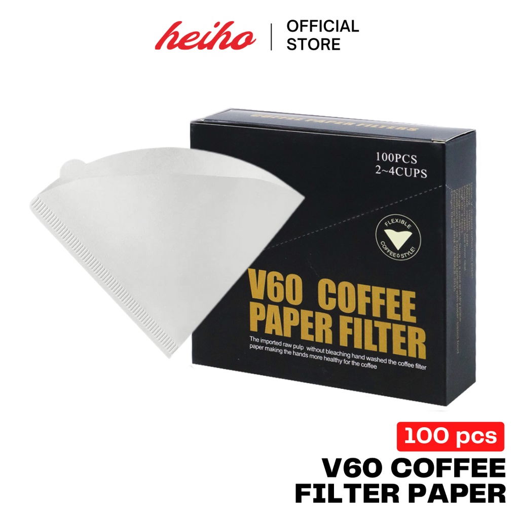 Jual Kertas Filter Saringan Kopi V60 Drip Putih White 100 PCS | Shopee ...
