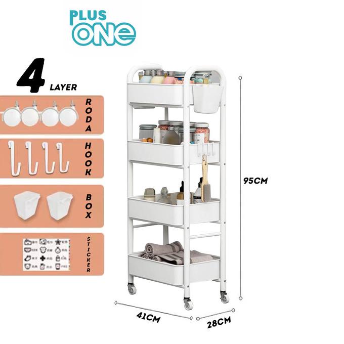 Jual Rak Troli Susun Serbaguna Rak Dapur Stainless Rak Salon Beroda ...