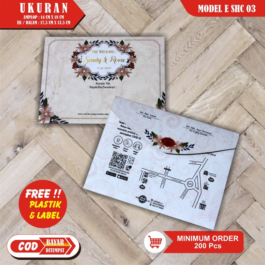 Jual Undangan Unik Undangan Murah Undangan Kekinian Undangan Hard Cover Amplop Elegan Bahan ...